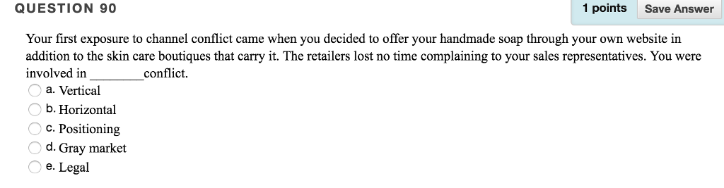 Solved QUESTION 89 1 points Save Answer A type of intermodal | Chegg.com
