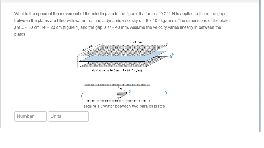 Solved What is the speed of the movement of the middle plate | Chegg.com
