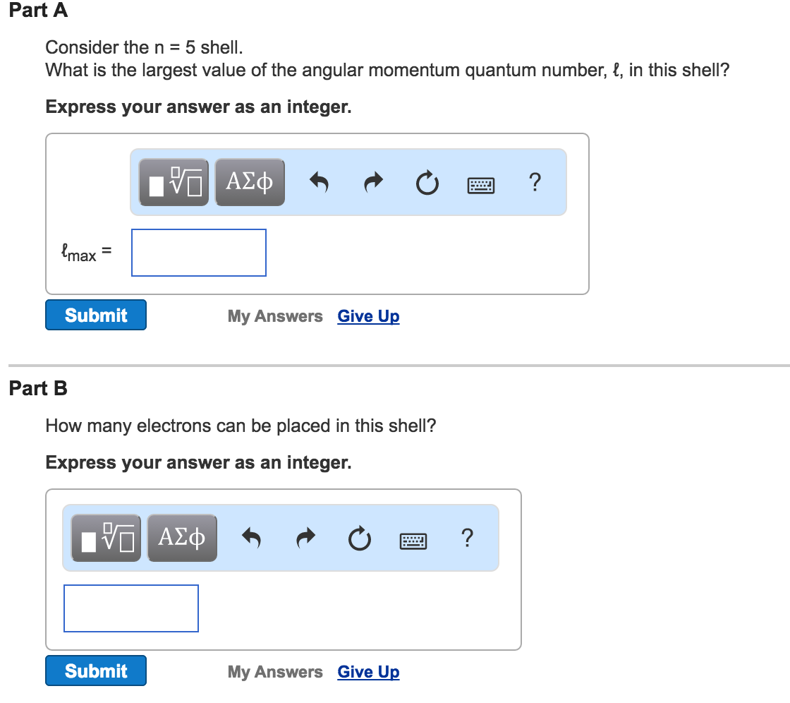 Solved Consider the n = 5 shell. What is the largest value | Chegg.com