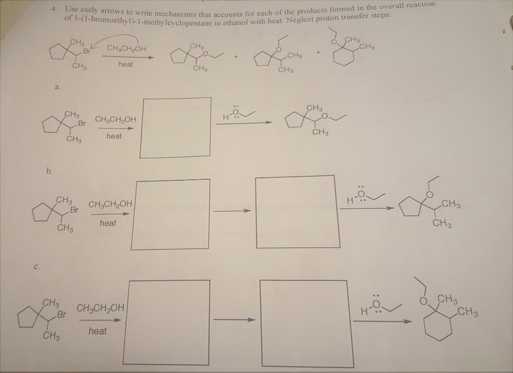 Solved Use curly arrows to write mechanisms that accounts | Chegg.com