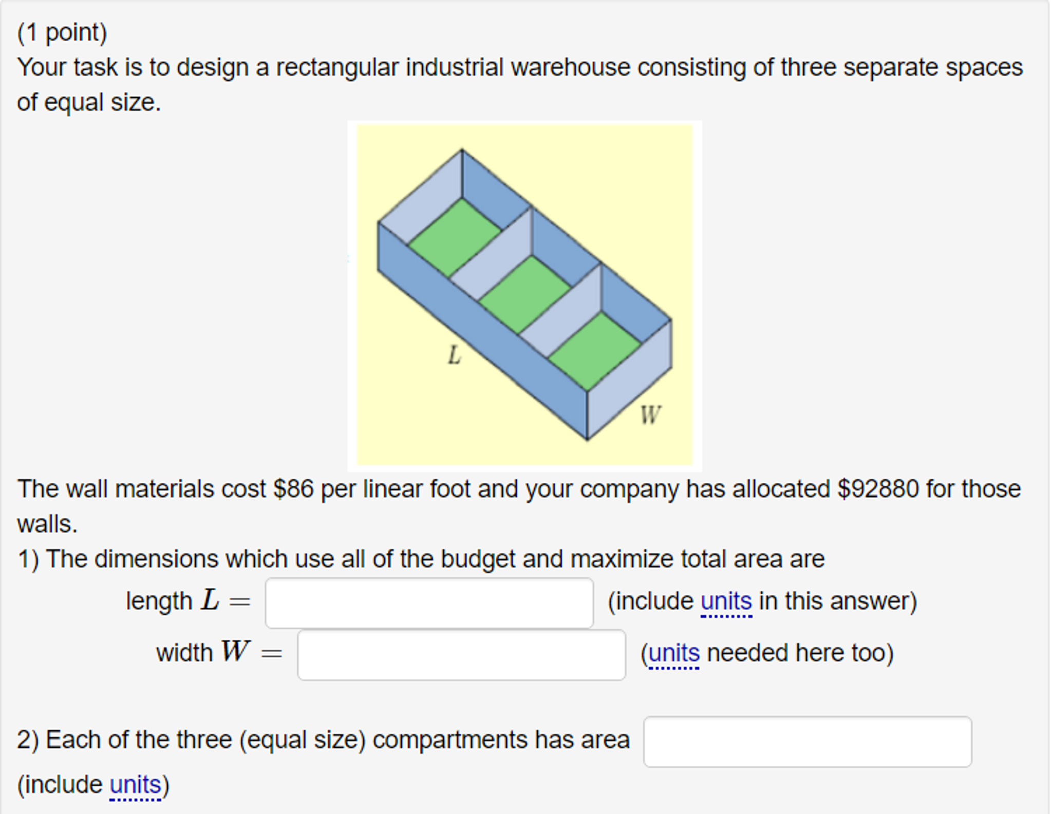 Solved Your task is to design a rectangular industrial | Chegg.com