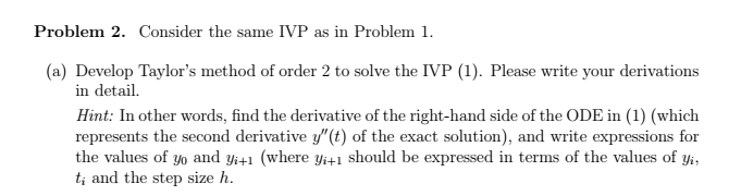 Solved Consider the IVP dy dt t [1,2 t2 y(1) = | Chegg.com