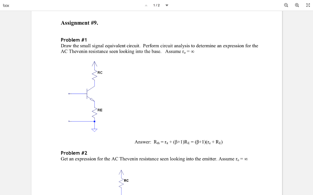 Solved Draw the small signal equivalent circuit. Perform | Chegg.com