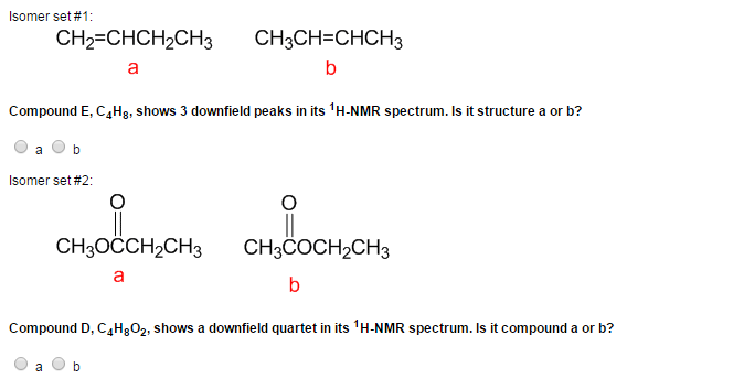 Solved Predict the splitting pattern for each of the labeled | Chegg.com