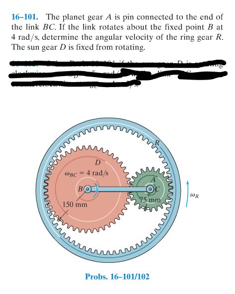 Solved The planet gear A is pin connected to the end of the | Chegg.com