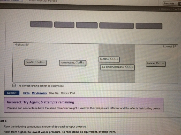 Solved Rank these hydrocarbons in order of decreasing | Chegg.com