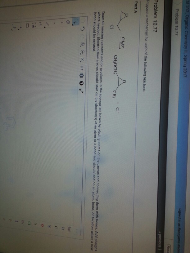 Solved Draw all missing reactants and or products in the | Chegg.com
