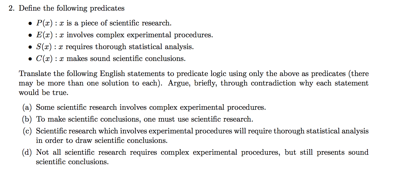 Solved Define The Following Predicates Px X Is A Piece 