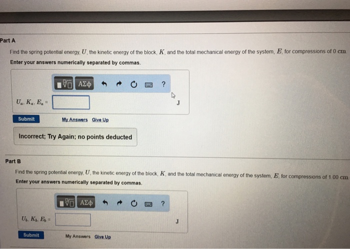 Solved Problem 8.28 A 1.55 kg block slides with a speed of | Chegg.com