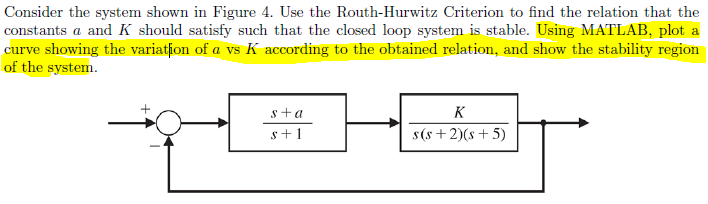 Solved Consider the system shown in Figure 4. Use the | Chegg.com