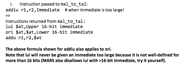1. Convert MAL to TAL In this phase, MiniMa converts | Chegg.com