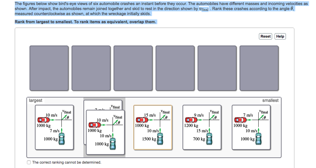 Solved The figures below show bird's-eye views of six | Chegg.com