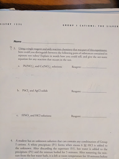 Solved Using a single reagent and only reaction chemistry | Chegg.com