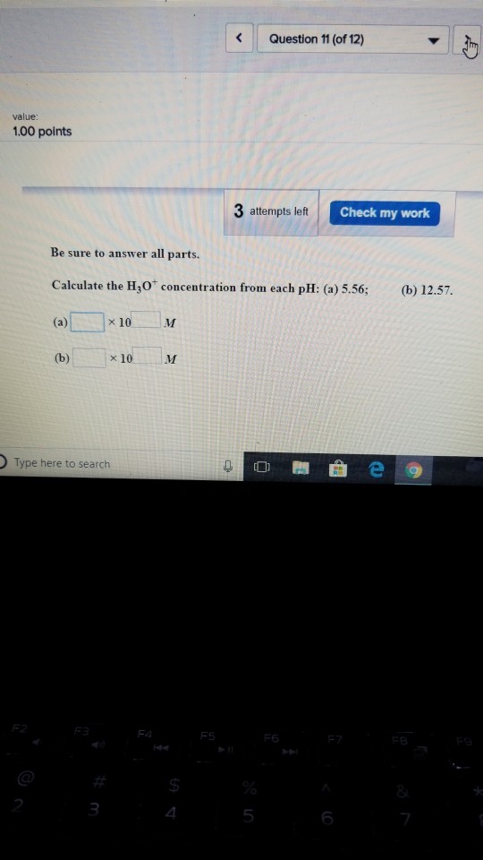 Solved Question 11 of 12) value .00 points 3 attempts left | Chegg.com