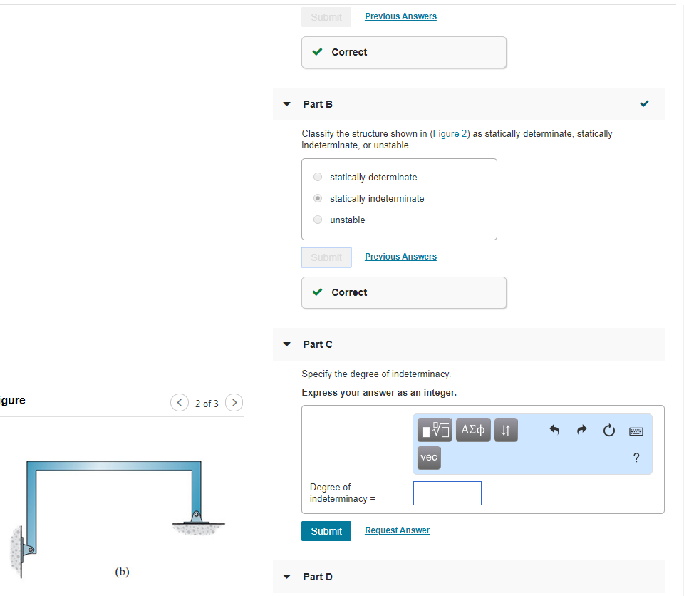 Solved Correct Part B Classify the structure shown in | Chegg.com