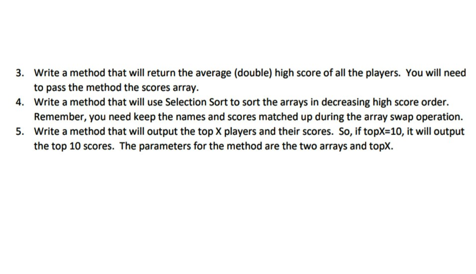 Solved Arrays, Methods and File Processing This lab requires | Chegg.com