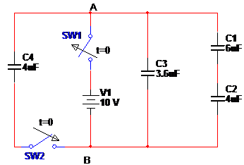 Solved In the circuit below, SW1 has been closed and SW2 | Chegg.com