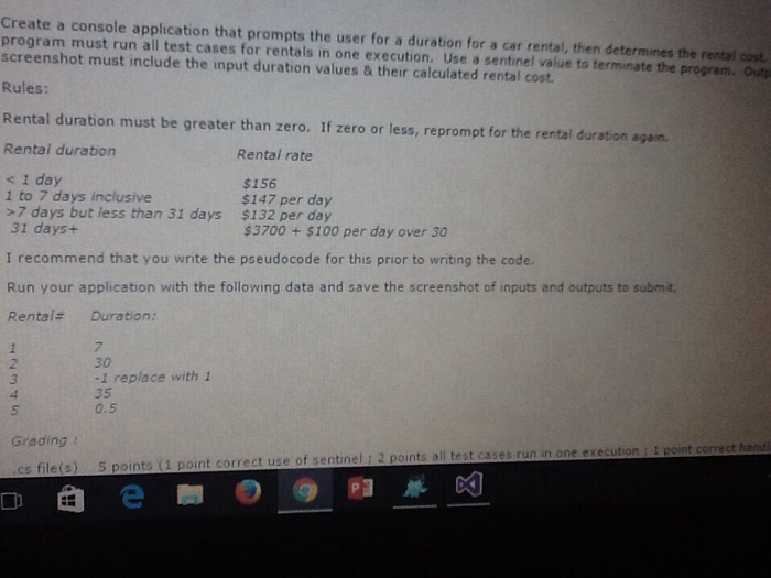 Solved Create a console application that prompts the user | Chegg.com