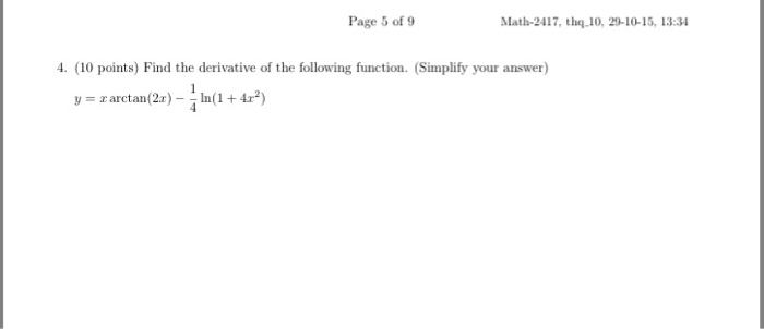 Solved Calc question #4 and 5 really stuck!!! | Chegg.com