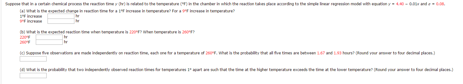 Solved Suppose That In A Certain Chemical Process The