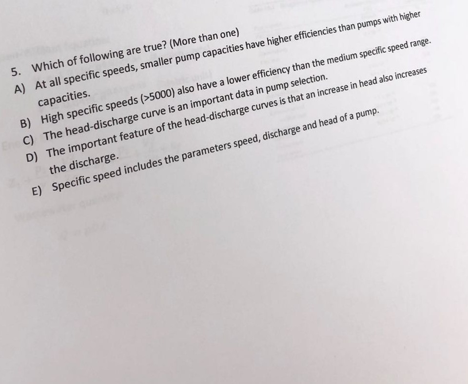 Solved 5. A) Which of following are true? (More than one) At | Chegg.com