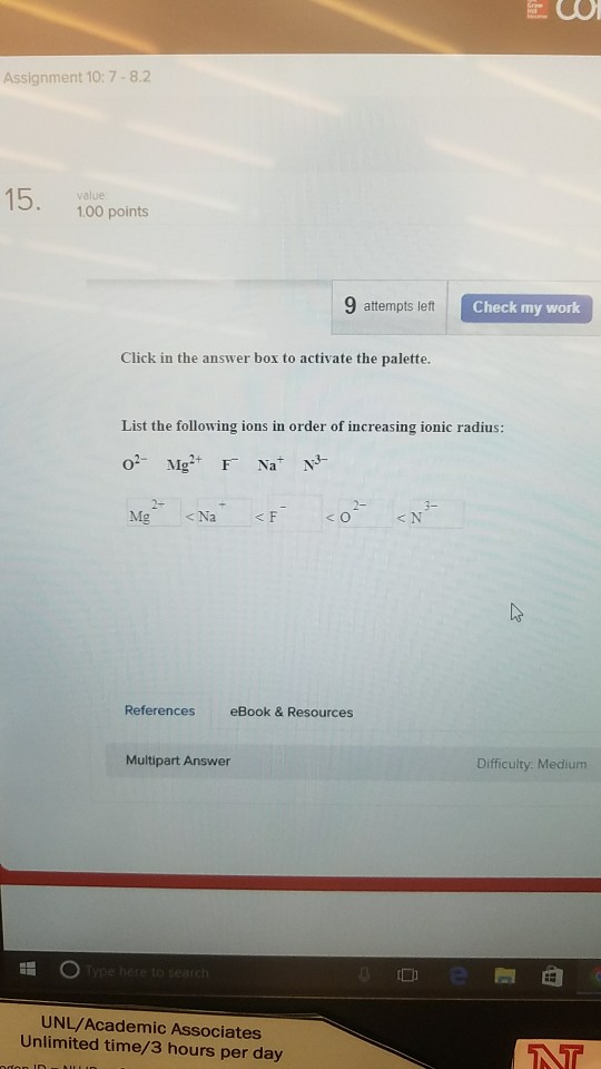 Solved Assignment 10: 7-8.2 15. 10 points 9 attempts left | Chegg.com