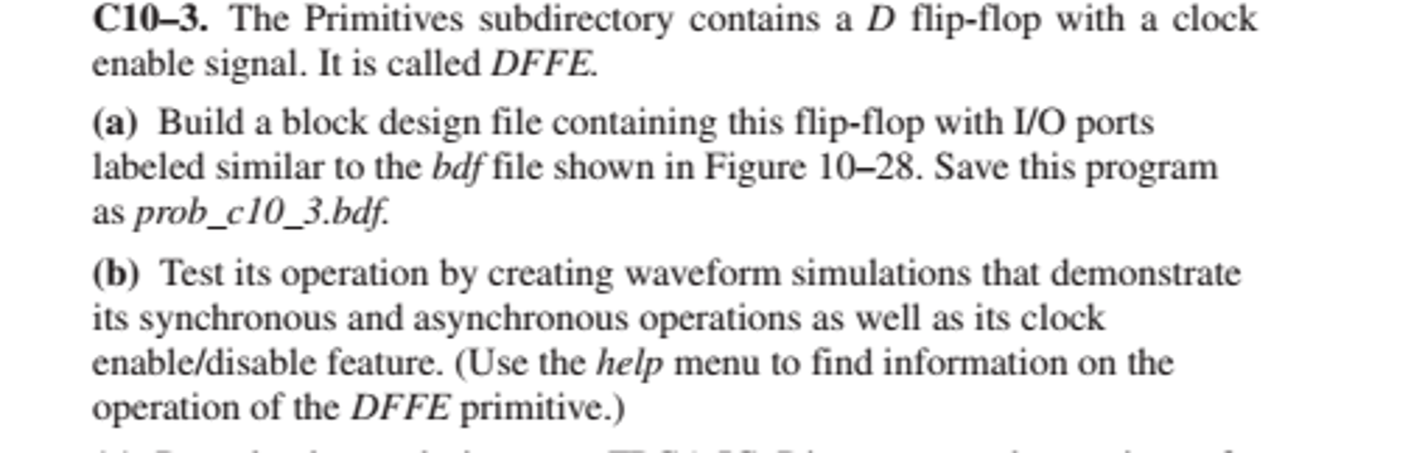 The Primitives subdirectory contains a D flip-flop | Chegg.com