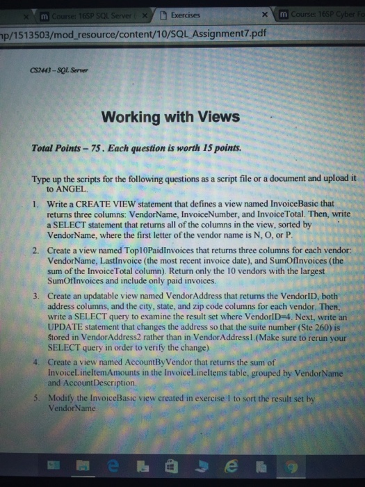 Solved Type up the scripts for the following questions as a | Chegg.com