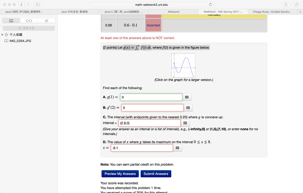 Solved Let g (x) = integral^x_1 f (t) dt, where f (t) is | Chegg.com