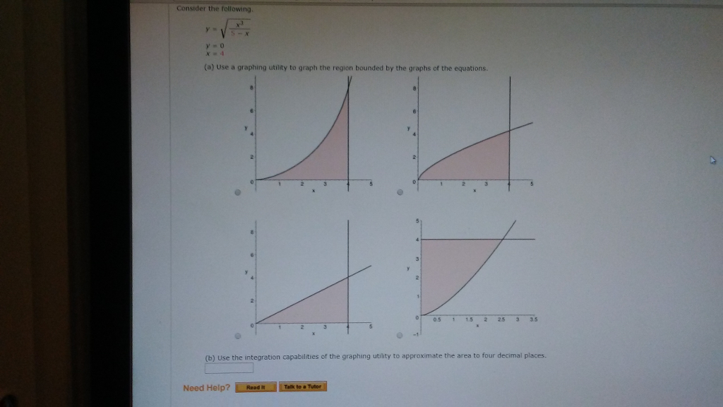 Solved Consider the following (a) Use a graphing utility to | Chegg.com