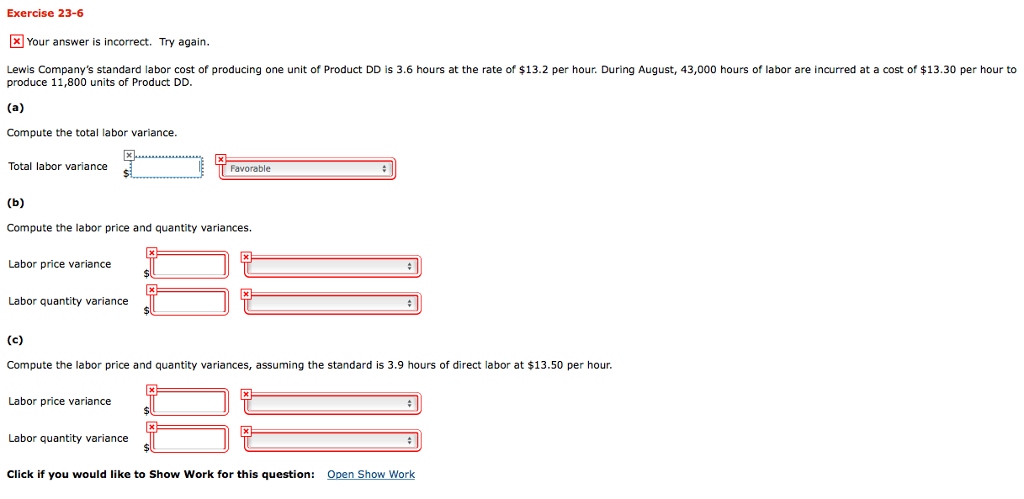 Solved Exercise 23-6 x Your answer is incorrect. Try again. | Chegg.com