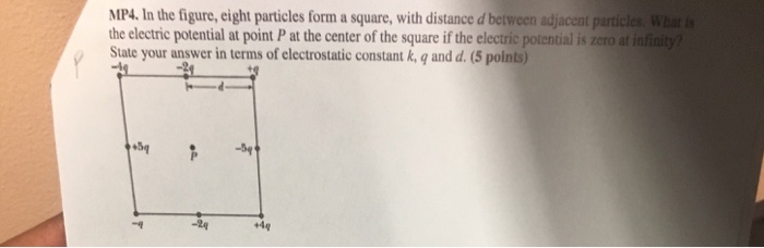 Solved In the figure, eight particles form a square, with | Chegg.com