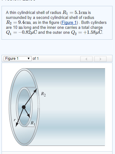 Solved A thin cylindrical shell of radius R15.1cm is | Chegg.com