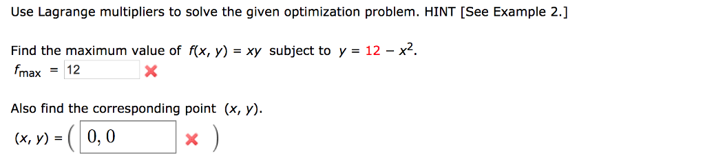 Solved Solve the given optimization problem by using | Chegg.com