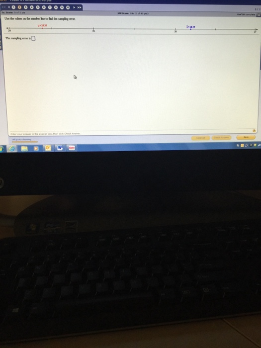 Solved Use the values on the number line to find the | Chegg.com