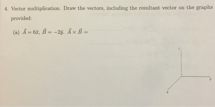 Solved Vector multiplication. Draw the vectors, including | Chegg.com