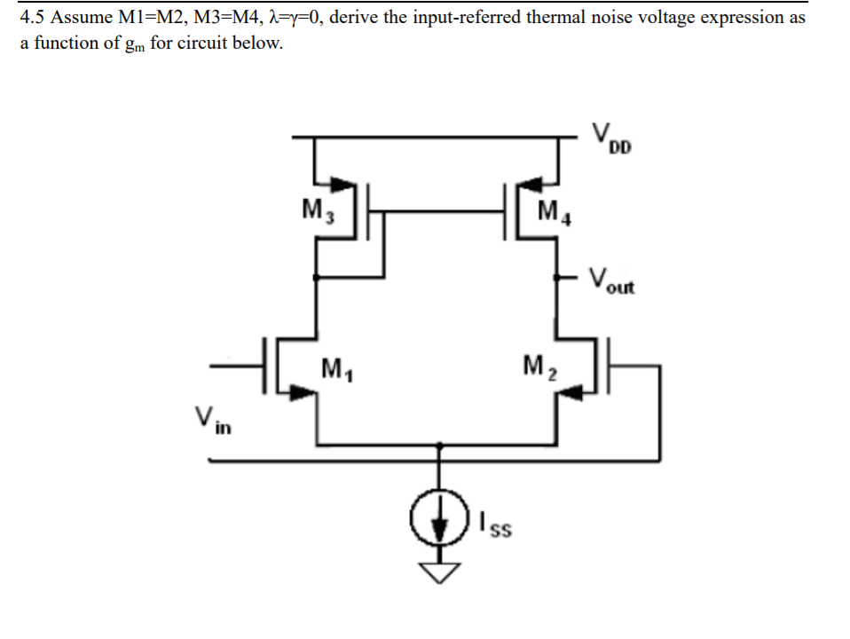 Solved Assume M1=M2, M3=M4, lambda = gamma =0, derive the | Chegg.com