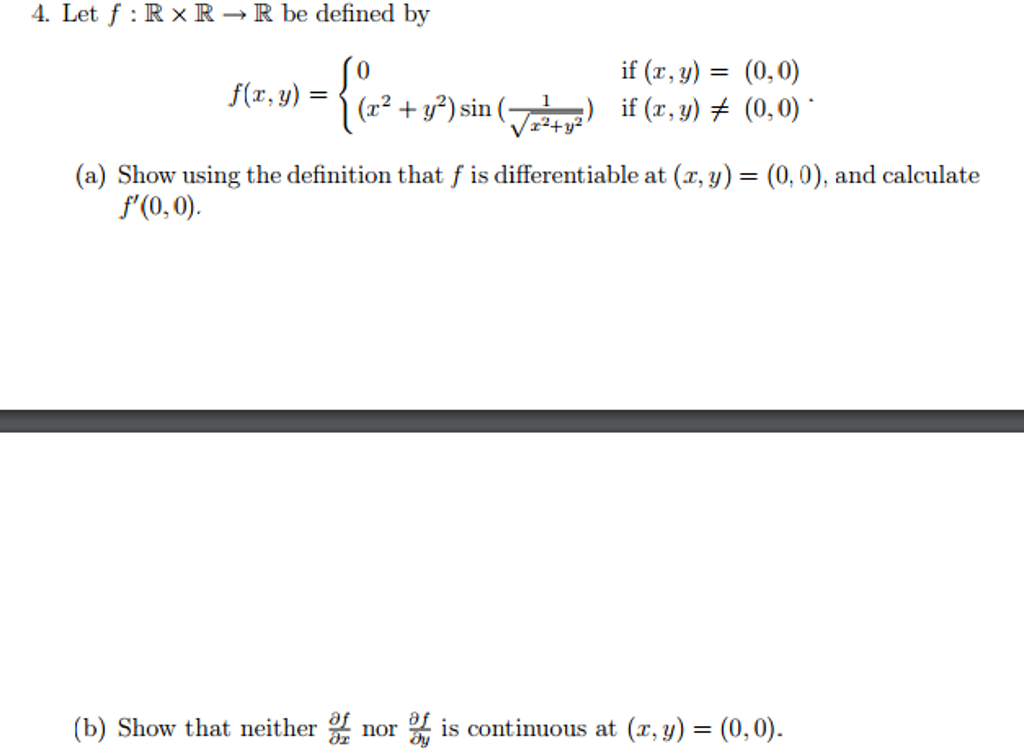 Solved Let f: R Times R rightarrow R be defined by f(x, | Chegg.com Solved Let f: R Times R rightarrow R be defined by f(x, | Chegg.com