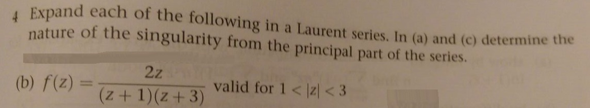 Solved Expand each of the following in a Laurent series. In | Chegg.com