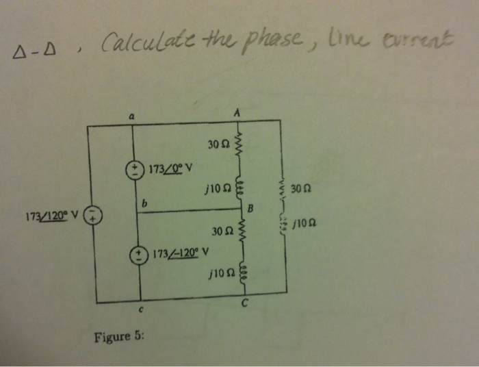 Solved Delta ? Delta, Calculate the phase, line current | Chegg.com