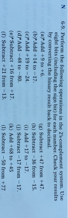 Solved 6-9. Perform the following operations in the | Chegg.com