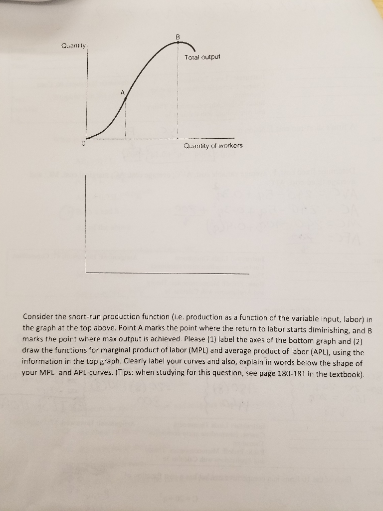 Solved 8 Quantity Total output Quantity of workers Consider | Chegg.com