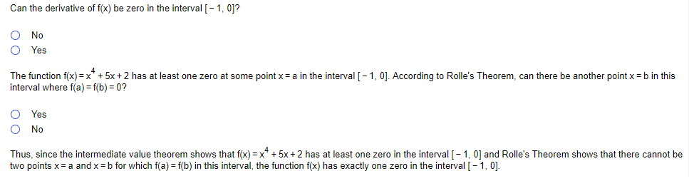 Solved Show that the function f(x)=x" + 5x + 2 has exactly | Chegg.com
