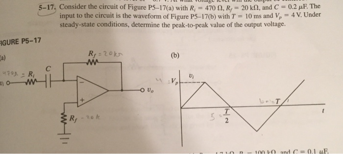 Solved Consider the circuit of Figure P5-17 with R_i = 470 | Chegg.com Solved Consider the circuit of Figure P5-17 with R_i = 470 | Chegg.com
