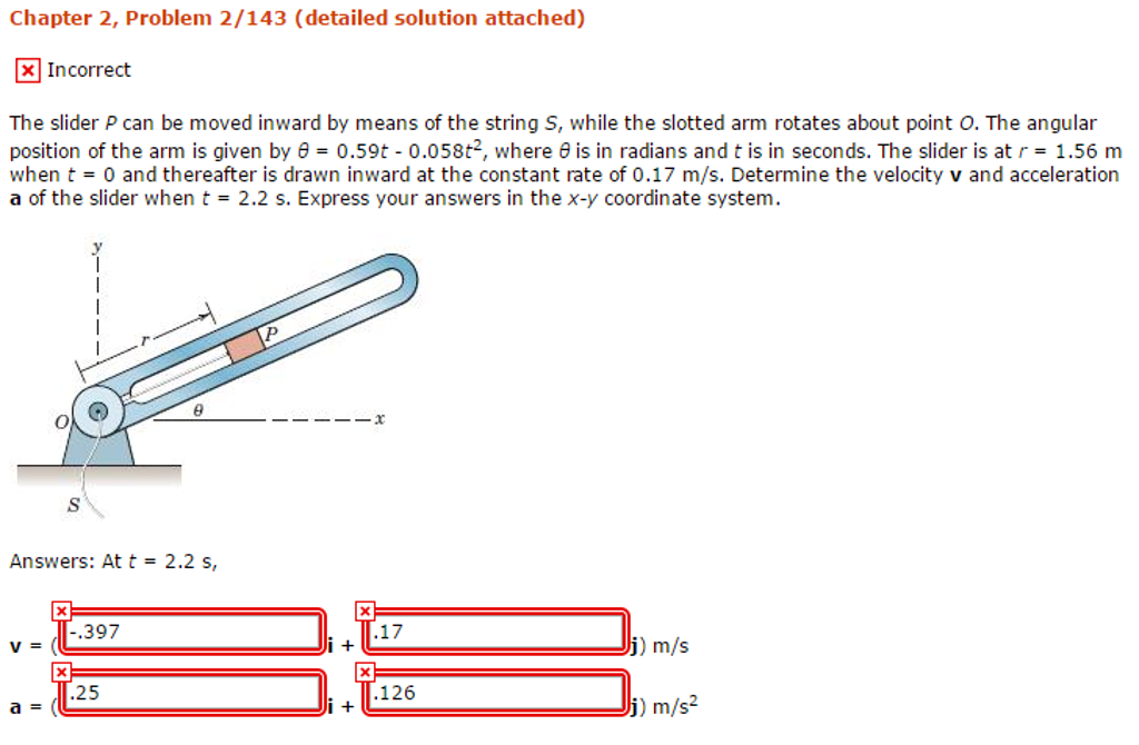 Solved The slider P can be moved inward by means of the | Chegg.com