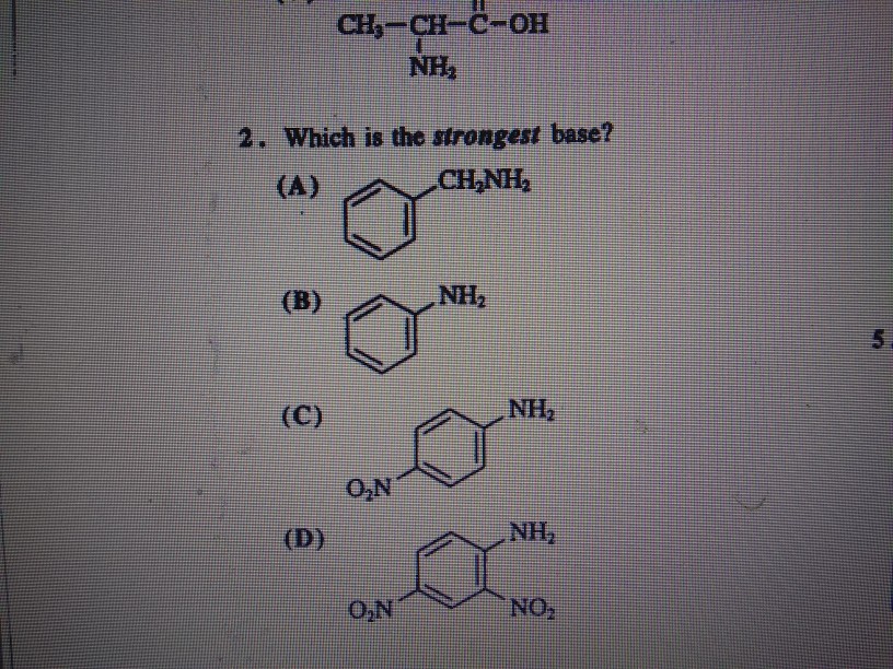 Solved why option "a" is correct? Aniline was my first | Chegg.com