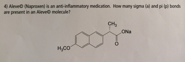 Solved 4) Aleve (Naproxen) is an anti-inflammatory | Chegg.com