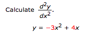 Solved Calculate d^2y/dx^2 y = e^-x + e^x Calculate | Chegg.com