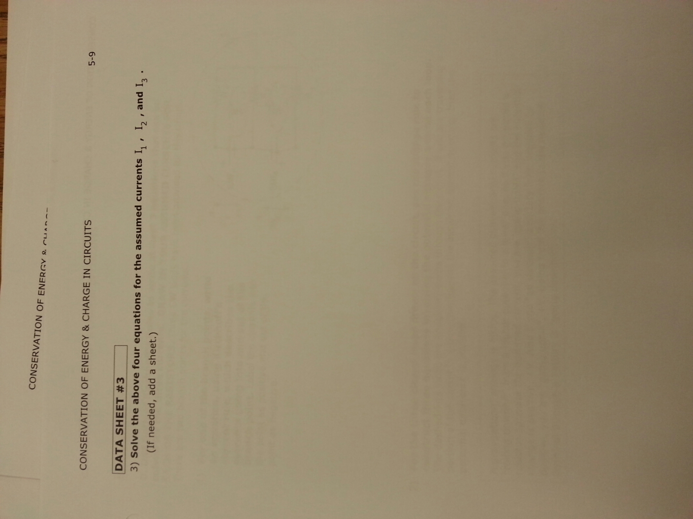 Solved Solve the above four equations for the assumed | Chegg.com
