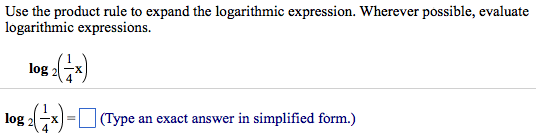 Solved Use the product rule to expand the logarithmic | Chegg.com